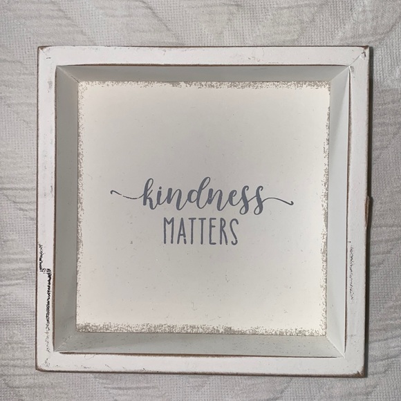 Other | Kindness Matters White Decorative Shadow Box | Poshmark